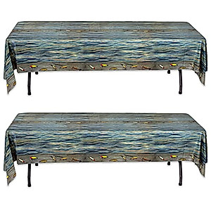 Havercamp Fishing Table Covers (2 Covers)! (54" x 108") for More Party Options go to The Gone Fishin' Collection at The Havercamp Store.