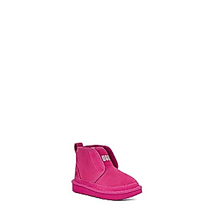 UGG Girls T Neumel EZ-FIT Chukka Boot, Raspberry Sorbet, 8 Toddler