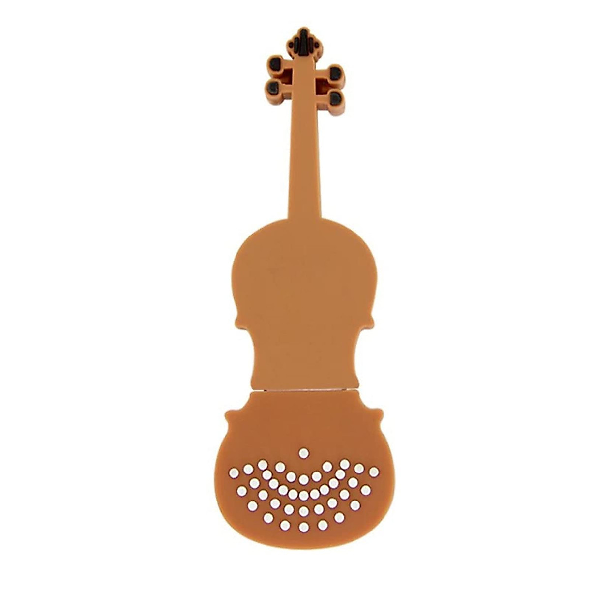 CHUYI Novelty and Cute Violin Shape Design 128GB USB 2.0 Flash Drive Pen Drive Memory Stick Storage Cool Thumb Drive U Disk Gift (Brown - 1 Pack)