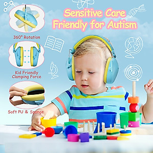 Onhear Kids Noise Cancelling Headphones, SNR 28 dB Kids Ear Protection Earmuffs for Autism, Toddler, Children, Noise Cancelling Sound Proof Earmuffs/Headphones for Concerts, Air Shows, Fireworks