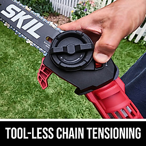 Skil PS4561C-10 PWR CORE 40 Brushless 40V 10'' Pole Saw Kit, One Size, Red