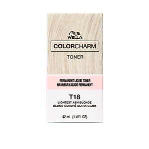 COLORCHARM Permanent Liquid Toners| Neutralize Brass| Free of Parabens| Vegan| T18 Lightest Ash Blonde| 1.4 Fl Oz