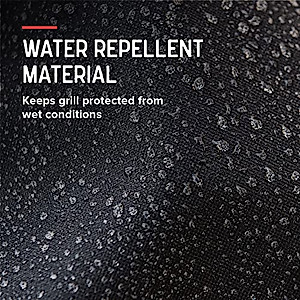 Nexgrill Premium Polyester Heavy Duty Quality Build Outdoor Cooking Flat Top Barbecue Griddle Cover, Durable, Water Resistant, with Adjustable Strap, fits 42" Flat Top Griddle, Black