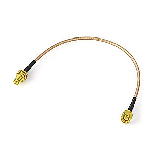 Bingfu WiFi Antenna Extension Cable (2-Pack) RP-SMA Male to RP-SMA Female Bulkhead Mount RG316 Cale 30cm 12 inch for WiFi Router Security IP Camera Wireless Mini PCI Express PCIE Network Card Adapter