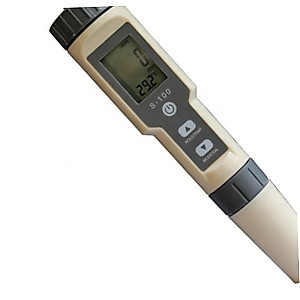 CANIGHT Salt Water Gravimeter Hydrometers Water Salimeter Water Quality Tester Automatic Hydrometer Temperature Tester Salt Meter Tds Water Quality Testing Pen Light Grey