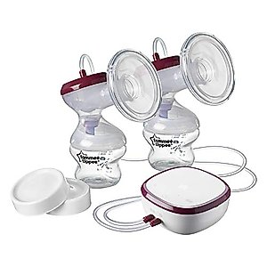 Tommee Tippee Made for Me Double Electric Breast Pump, USB Rechargeable | Quiet, Portable, Lightweight