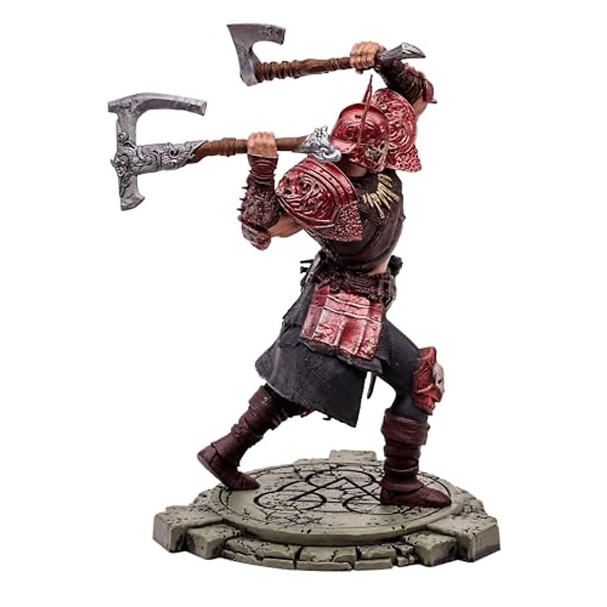 McFarlane Toys - Diablo IV Rend Barbarian and Blood Necromancer 2pk Gold Label 1:12 Scale Posed Figures, Gold Label, Amazon Exclusive