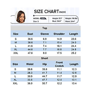 Ekouaer 2 Pack Pajamas Short Sleeve Top with Shorts Sets Comfy Pjs Lounge Sets Sleepwear for Women Pink Star/Black Floral Large