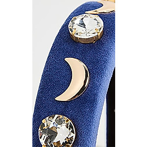 Lele Sadoughi Women's Crystal Moon Alice Headband, Cosmos, Blue, One Size