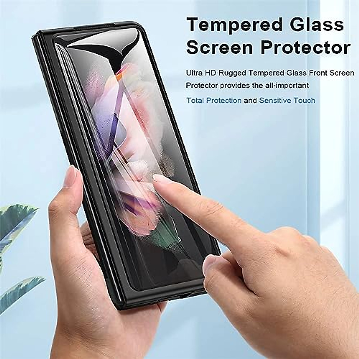 Designed for Samsung Galaxy Z Fold 5 Case with Ring Holder & Built-in Screen Protector Women Stylish Quilted Leather Luxury Gold Plated Frame Case for Samsung Z Fold 5 2023,Pink