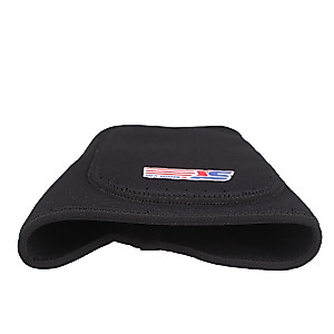 ShuoXin Thicken Breathable Sports Neoprene Knee Sleeve Compression Support Brace Knee Guard Protector Pad 1PCS - Black (L)