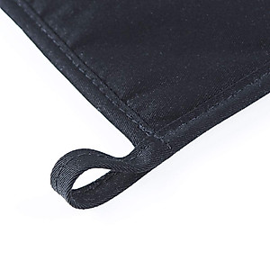 Anyi 100% Cotton Pot Holders, Kitchen Basic Potholder Heat Resistant, Terry Pot Holder Set for Cooking and Baking, Set of 3