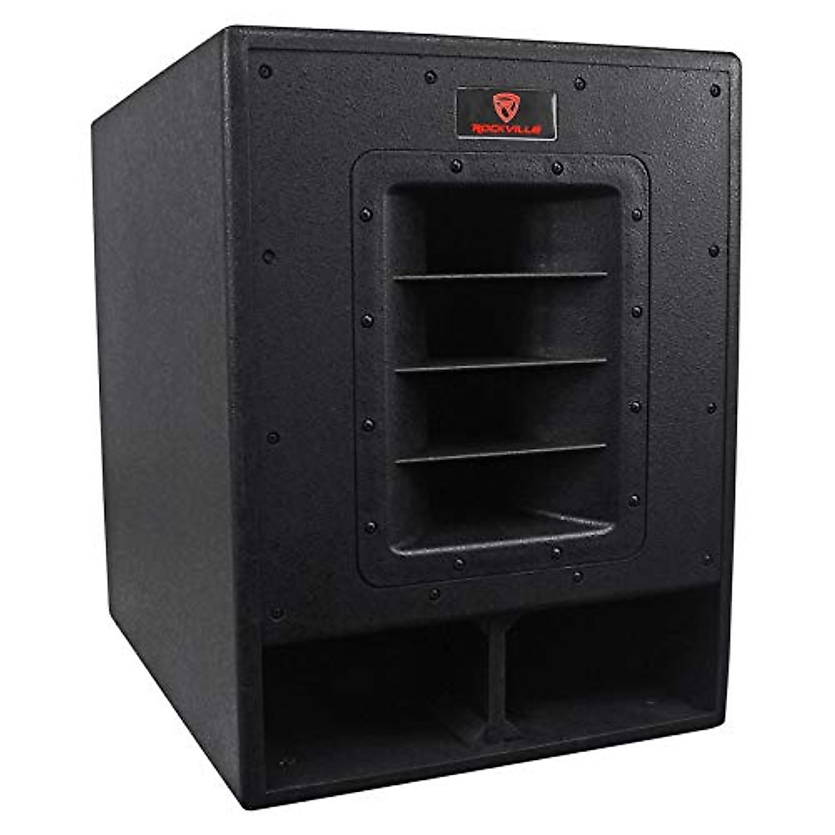 Rockville RBG15FA 15" 2400w Active Powered Pro Subwoofer Folded Horn PA/DJ Sub, Black