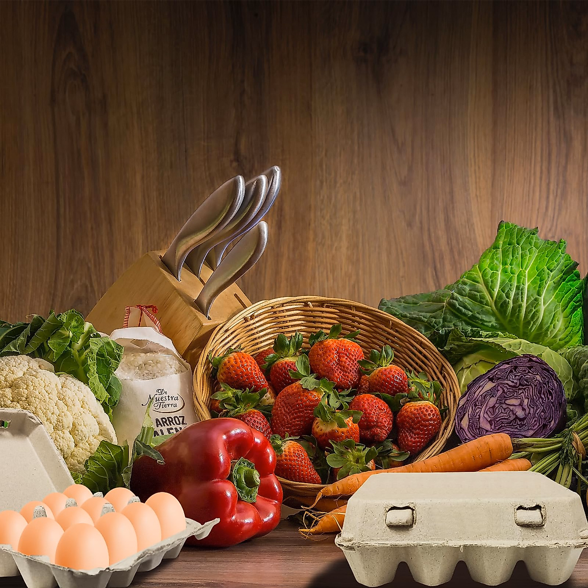 QPEY 25 Pcs Egg Cartons Cheap Bulk, 3x4 Eggs 12 count Pulp Paper Egg Tray Egg Storage Containers Holder for Supermarkets, Kitchen, Vegetable Markets