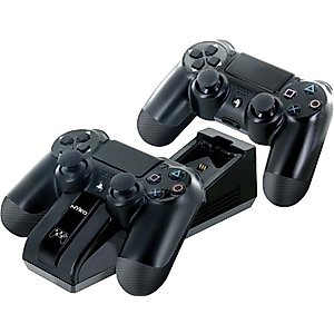 Nyko Charge Base - PlayStation 4 with a Modern and Simple Drop and Charge Design, Dual Patented Dongle Charging Port, Includes a USB and Wall Mount for Super Fast Charging of PS4, PS4 Pro and PS4 Slim Controllers