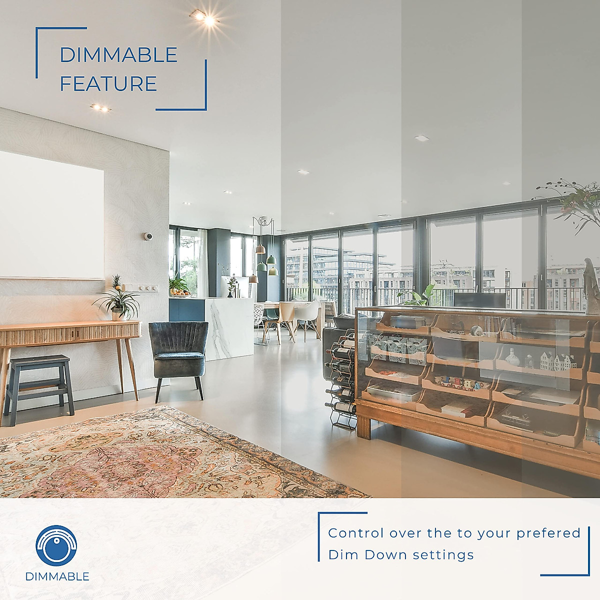 Perlglow 18 Pack 4 inch Gimbal Square Downlight Luminaire, Black Finish, LED Recessed Light Fixtures Dimmable 14W=120W, 1100 Lumens, CRI 90+, IC Rated, ETL Listed, 3CCT Selectable 3000K|4100K|5000K