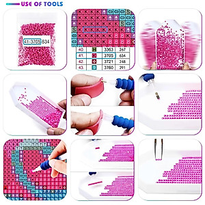 DIY Diamond Art Kits for Adults Sexy Girl Art 5D Diamond Painting Kits for Adults, Full Drill Gem Arts Crystal Art Kits, Paint by Numbers for Adults, Dimond Picture Art for Home Wall Decor 16x20in