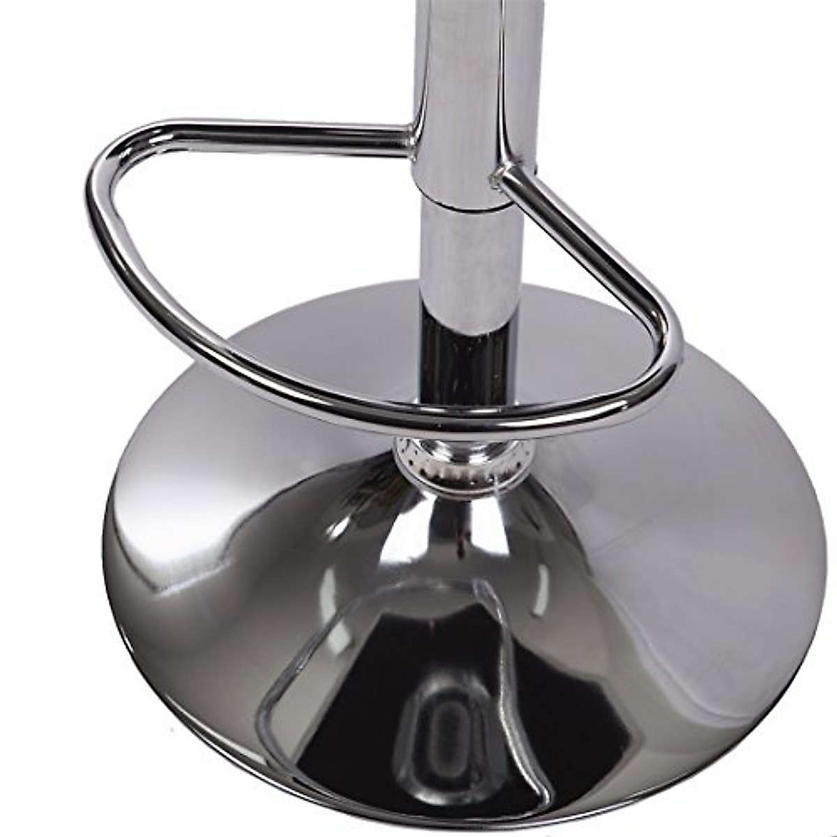 Ergonomic Design Bar stool Adjustable Hydraulic 360 Degree Swivel Stable Steel Frame Hight Density Cushion Seat Kitchen Dining Chair Pub Stool - Set of 4 Black #1953blk