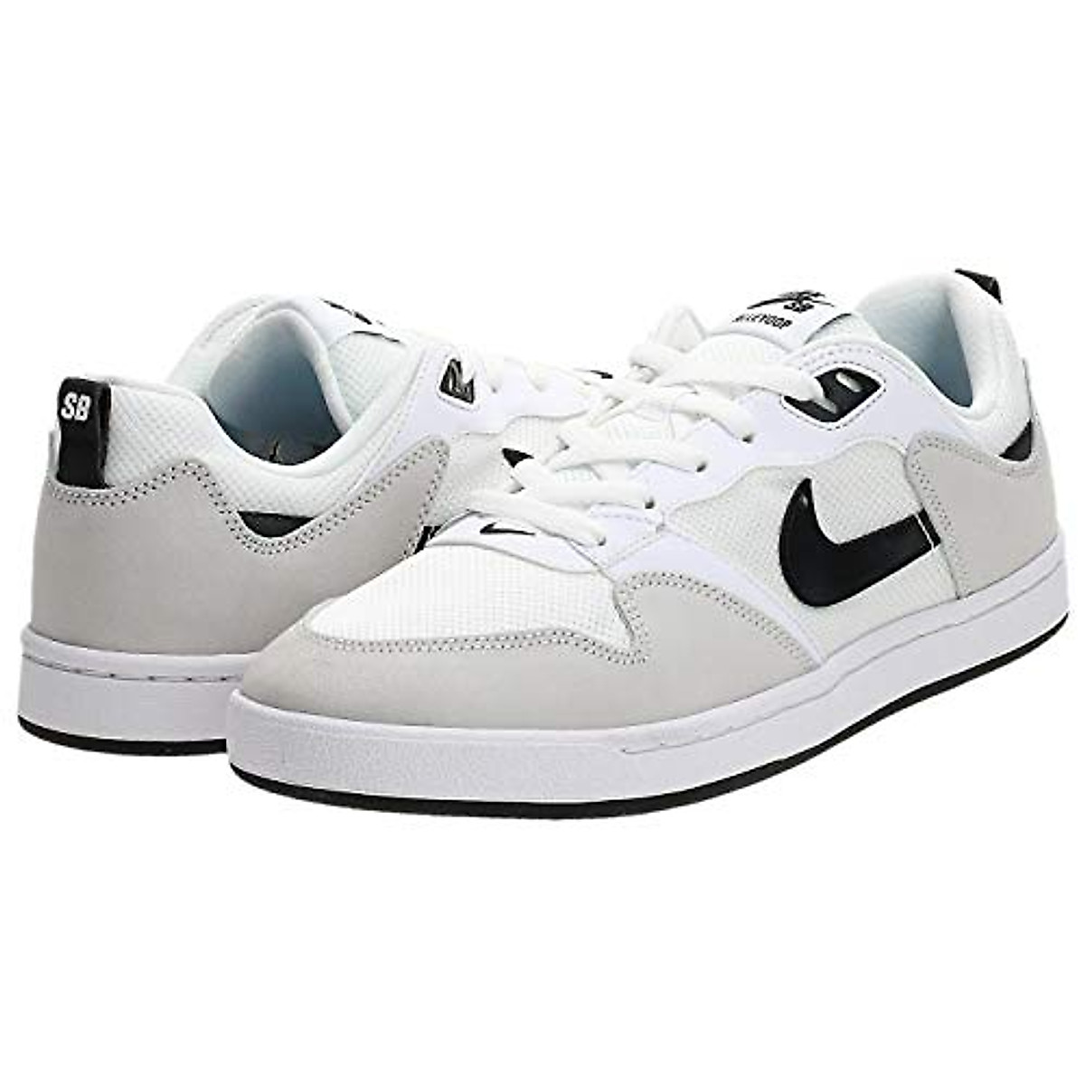 Nike SB Alleyoop Mens Trainers CJ0882 Sneakers Shoes (UK 8 US 9 EU 42.5, White Black White 100)