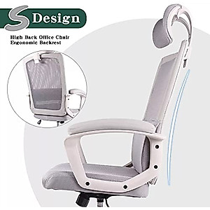 ZLBYB Mesh Office Computer Swivel Desk Task Ergonomic Executive High Back Chair