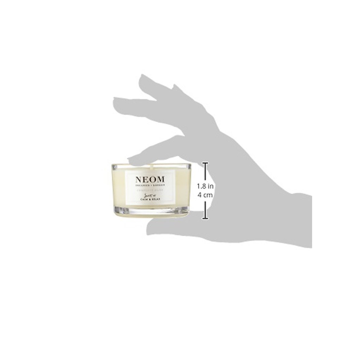 NEOM- Complete Bliss Scented Candle, Travel Size | Blush Rose, Lime & Black Pepper | Essential Oil Aromatherapy Candle | Scent to De-Stress