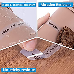 Weemay 5 Pack TZe141 Label Replacement for Brother Tze Tape 18mm 0.7" Laminated Clear TZe TZe-141 TZ141 TZ-141 3/4 Inch Black on Clear labelling for P-touch PT-D400AD PT-D610BT PT-D600 PT-D410 Printer