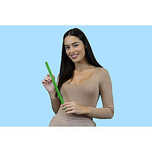 Green Vocal Tubes for Speech Therapy and Singing - Therapy Straws for Vocal Health - Set of 2 Silicone Tubes for water resistant Voice Therapy and singing training