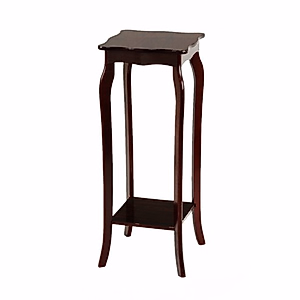 Frenchi Home Furnishing 2 Tier Plant Stand, Mahogany