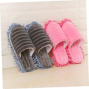 JEWEDECO 1 Pair Man Sandals Home Slippers for Men Household Cleaner Floor Cleaning Shoes Floor Buffing Slippers Mopping Socks Cleaning Slipper Women Slipper Vacuum Cleaner Leisure Shoes