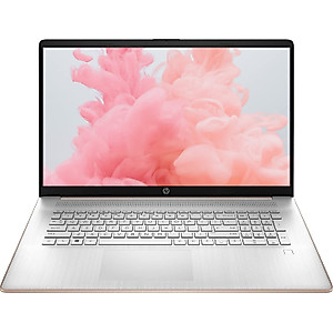 2022 HP Pavilion Laptop, 17" HD+ (1600 x 900) LED Display, AMD Athlon Silver Processor, Radeon Graphics, 16GB RAM, 1TB PCIe SSD, Fingerprint Reader, Wi-Fi 6, BT 5.0, Windows 10, Rose Gold (Renewed)