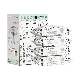The Honest Company Clean Conscious Wipes | 99% Water, Compostable, Plant-Based, Baby Wipes | Hypoallergenic, EWG Verified | Pattern Play, 288 Count