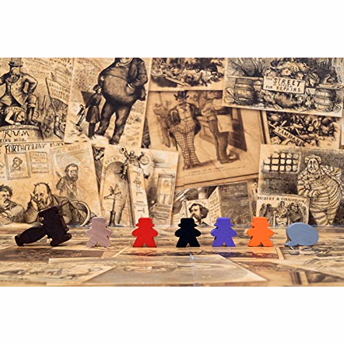 Tammany Hall Board Game - Immersive Political Strategy Game Set in Historic New York City, Family Game for Kids and Adults, Ages 12+, 3-5 Players, 60-90 Minute Playtime, Made by Pandasaurus Games