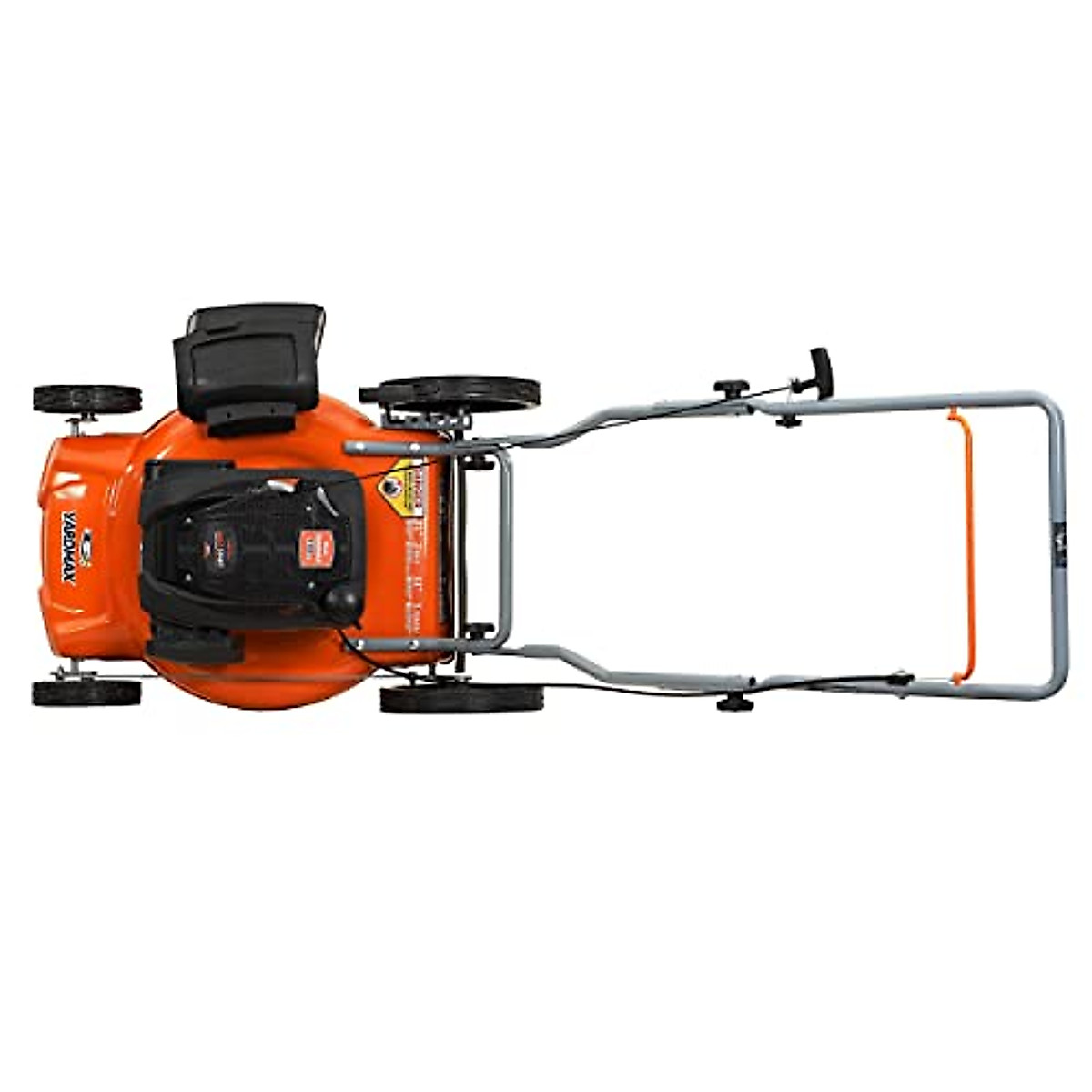 YARDMAX 21 in. 170cc 2-in-1 Gas Walk Behind Push Lawn Mower with High Rear Wheels