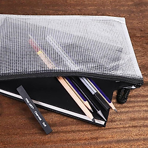 Pro Art Vinyl, 10-inch x 13-inch Mesh Bag with Zipper, Transluscent