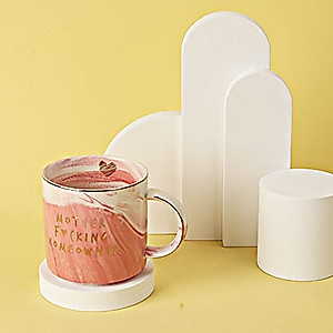 Hendson Housewarming Gifts for Women - First Home House Gifts For New Home Owner - Funny First Time House Warming Gift Ideas - Mother Homeowner - Pink Marble Mug Presents, 11.5oz Coffee Cup