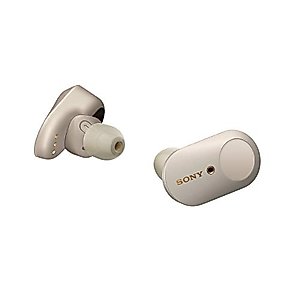 Sony Industry Leading Noise Canceling Truly Wireless Earbuds Compatible with Alexa Voice Control, Silver - Worldwide Version