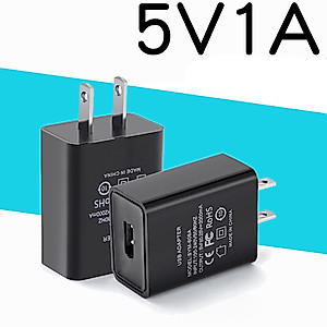 Generic USB Charging Cable and Charger Adapter for Water Flosser Portable Cordless Oral Irrigator Replacement Cable Compatible with Nicefeel VAVA BESTOPE Anjou Palotix Zerhunt Include AC Adapter）