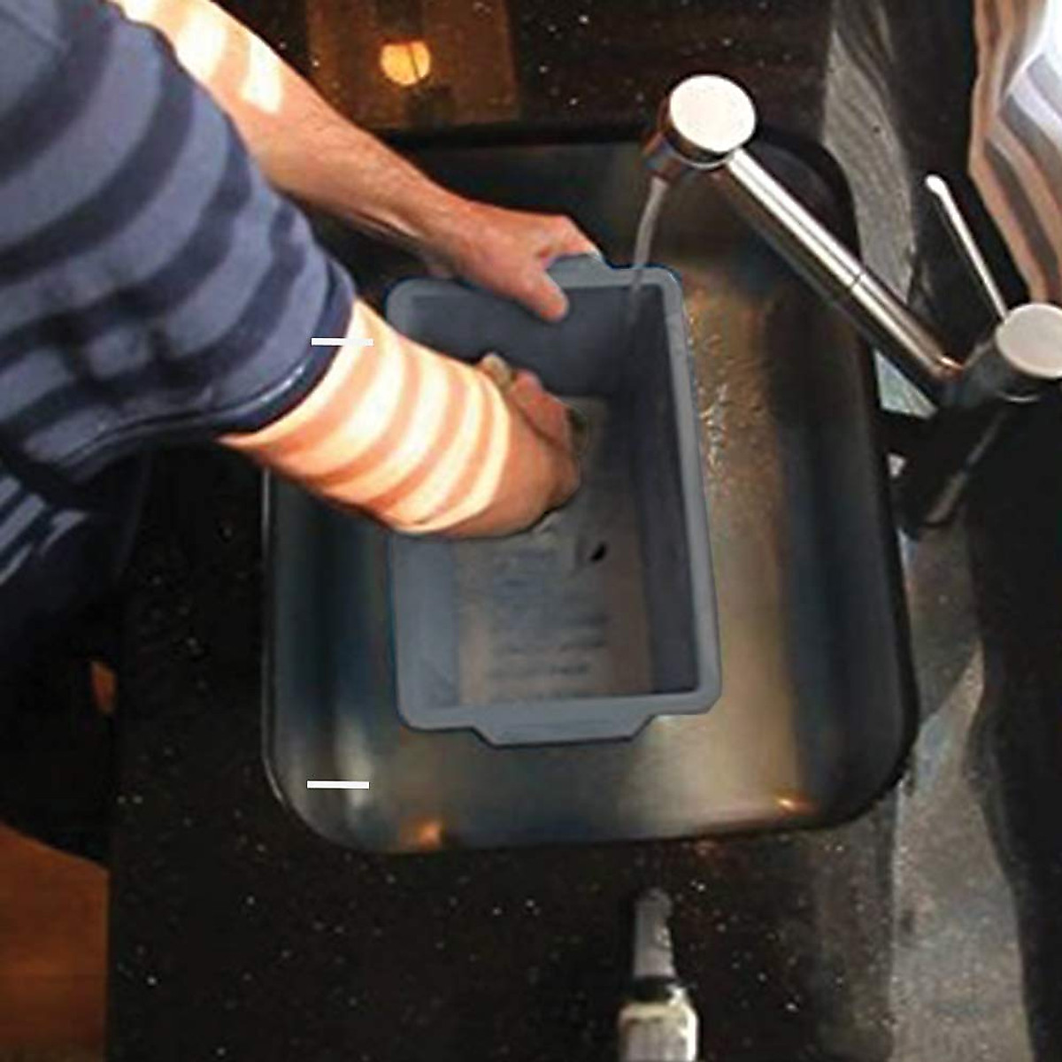 The Washbox Paint Tray for Brush Clean Up Large Insert for Sinks to Make Paint Cleanup Easy