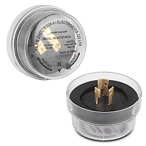 AUNMAS Shorting Twistlock Photocell, Twist Lock Light Sensor with Photocell Dusk to Dawn Light Sensor 1000W 1800VA 120-480V Receptacle Temporary for Outdoor Controls Lighting