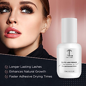Elite Eyelash Extension Primer/Pre-Treatment (15ml) - Professional Lash Cleanser & Protein Oil Remover For Individual Mink Eyelash Extensions | Increases Retention & Glue Drying Time | Lash Supplies