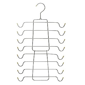 NW Multifunctional Sling Underwear Rack Stainless Steel Storage Rack Multi-Layer Clothes Rack Protection from Deformation (Color : Beige)
