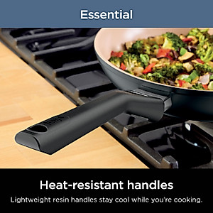 Ninja Pots and Pans Set Non Stick | Extended Life Select Ceramic Cookware Set | 10-Piece Nonstick | PFOA Free | Oven Safe to 350°F | Induction Compatible | CK89010BF