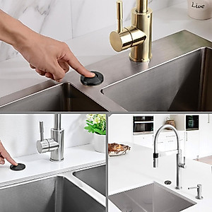 Strictly Sinks Garbage Disposal Air Switch – Sink Top Garbage Disposal Button for Kitchen Sink, Black Air Switch for Garbage Disposal (1-3/4 x 1-3/4 x 1 Inch)
