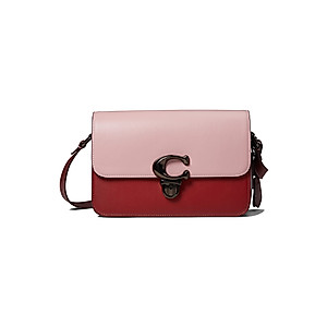 COACH Color-Block Leather Studio Shoulder Bag Pink Multi One Size