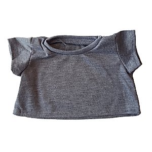 Grey Basic Tee Shirt Teddy Bear Clothes Fit 14" - 18" Build-a-bear and Make Your Own Stuffed Animals