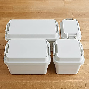 無印良品 MUJI 44620816 Sturdy Polypropylene Storage Box, Mini, 5.8 gal (22 L), Approx. Width 15.6 x Depth 11.6 x Height 14.6 inches (39.5 x 29.5 x 37 cm)