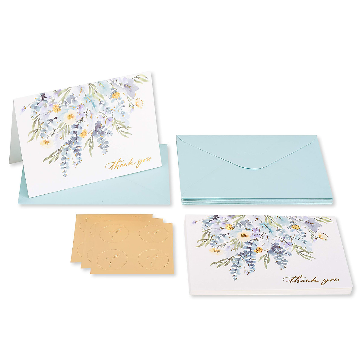 Papyrus Sympathy Thank You Cards with Envelopes, Leaves (12-Count)