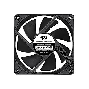 Bgears b-BlasterPWM 80mm 2 Ball Bearing PWM Fan with Extreme Airflow of 98 CFM. UL, CE, FCC, RoHS, Reach Certified High Speed PWM Fan