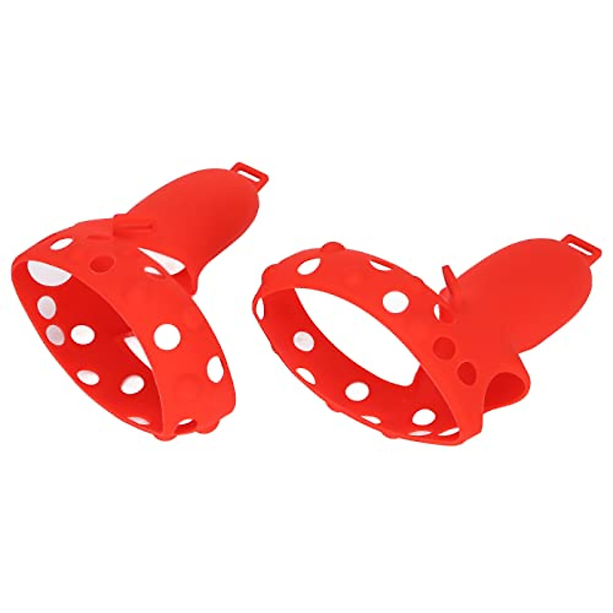 VR Joystick , Adjustable Protective Antislip Comfortable Controller Grip Cover Sweatproof with Strap for Quest 2(red)