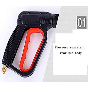 Nozzles Washer Spray Car Washing Garden Irrigation Washing Tools Black High Pressure Gun